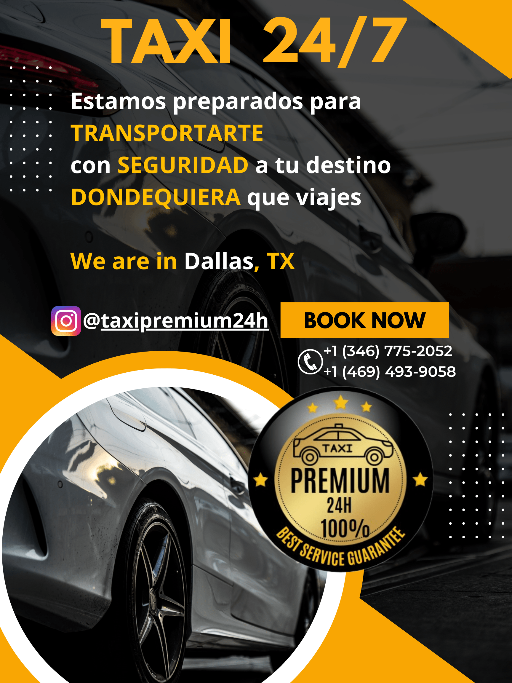Taxi Premium 24 Horas | Compañía de Taxis en Dallas, TX